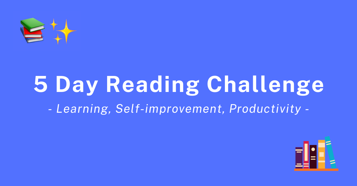 5 Day Reading Challenge in March 2024 📚