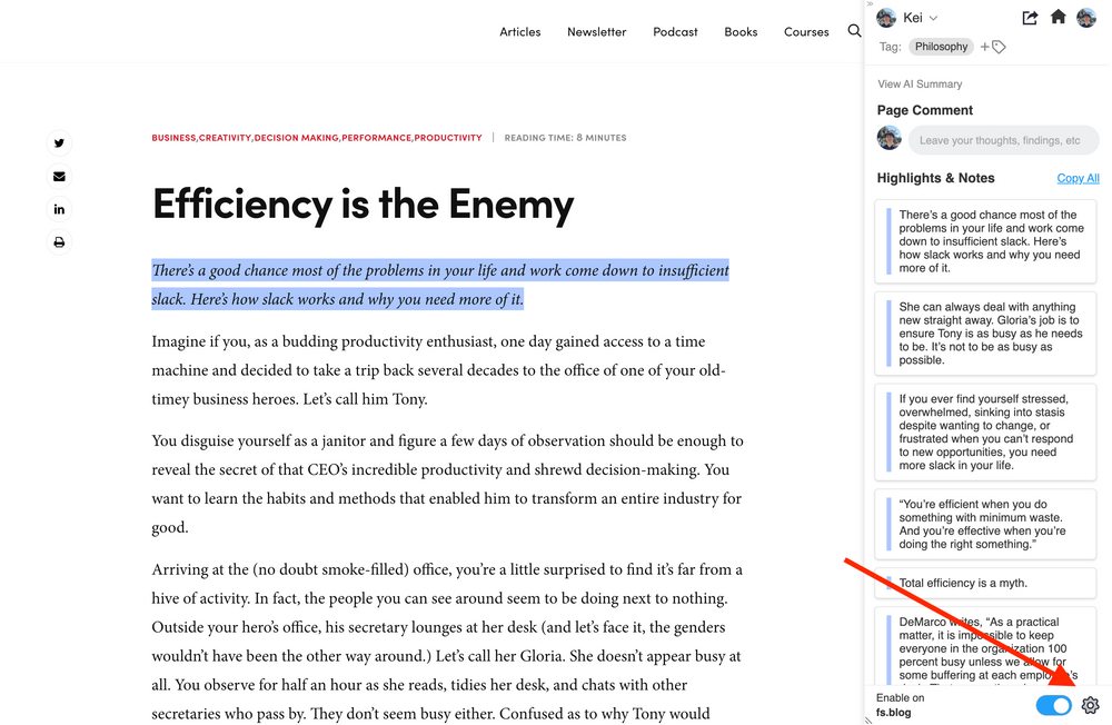 How to Highlight Sentences with a Keyboard Shortcut?