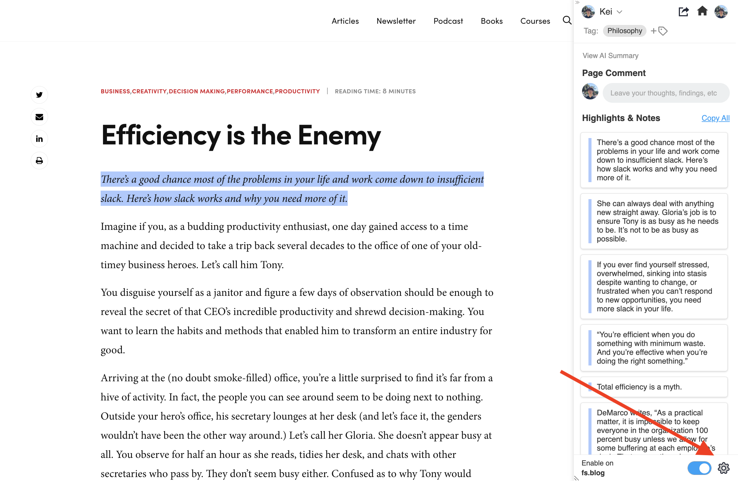 How to Highlight Sentences with a Keyboard Shortcut?
