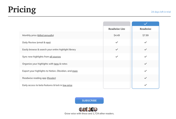 ¿Cómo utilizar las funcionalidades de Readwise de forma gratuita?